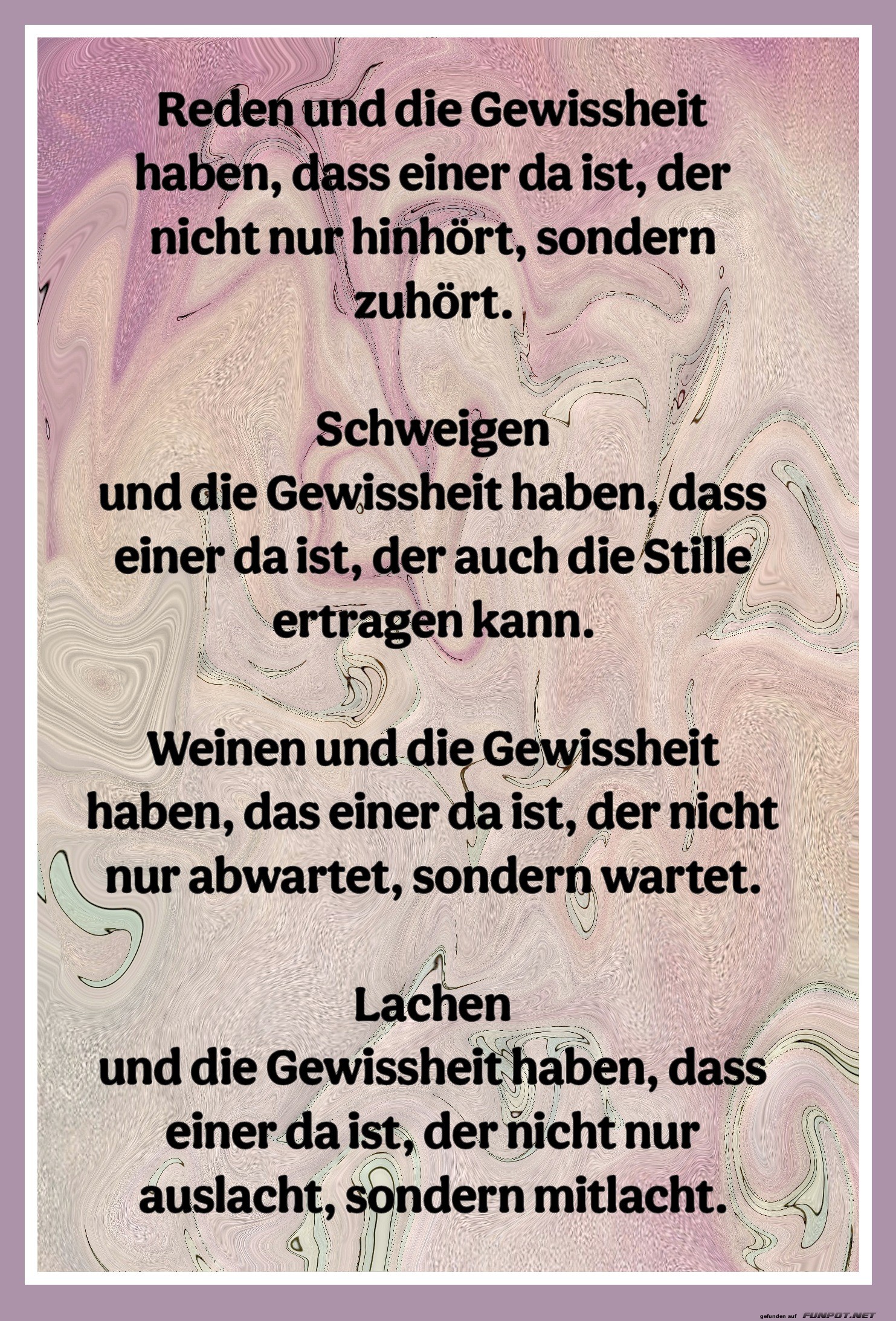herziges Bild 'reden und die gewissheit' - FUNPOT